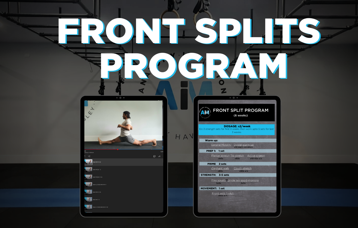 Free Flexibility Program - Front Splits - Anatomy in Motion